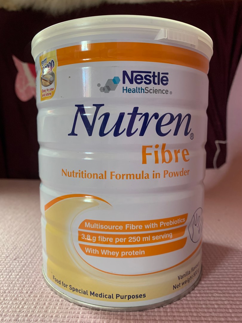 Nutren Fibre 800g Vanilla Flavor, Health & Nutrition, Health ...