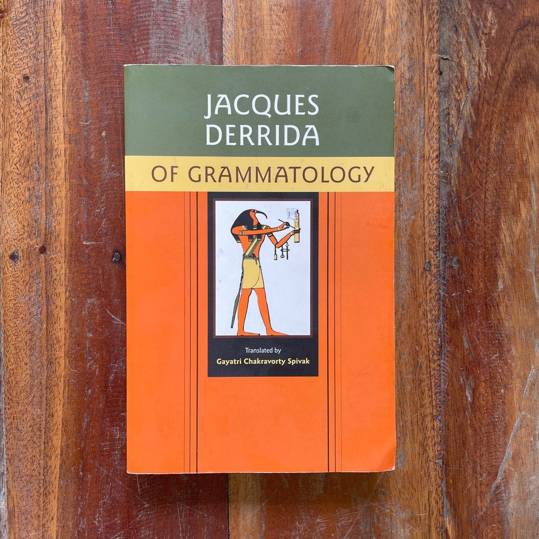 Of Grammatology Jacques Derrida Semiotics Philosophy, Hobbies & Toys ...