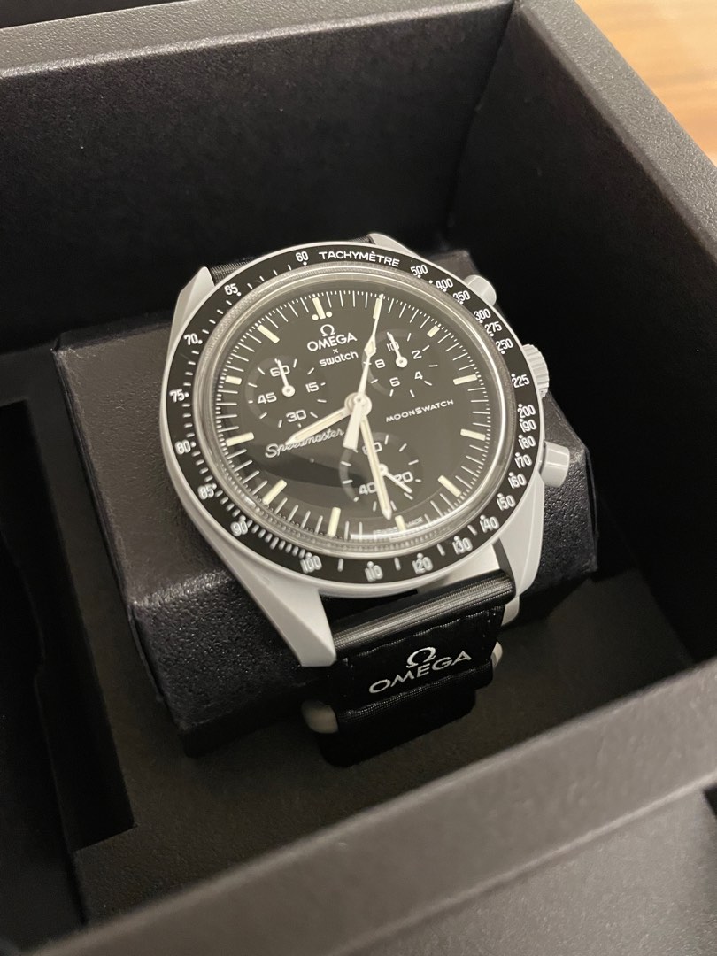 Omega MoonSwatch Moon, Luxury, Watches on Carousell