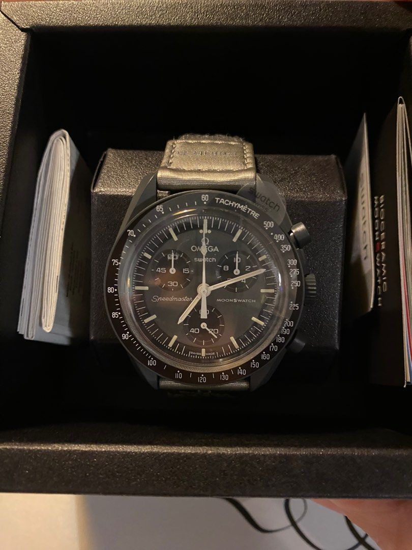 Omega Swatch Mercury moon watch, Men's Fashion, Watches & Accessories ...