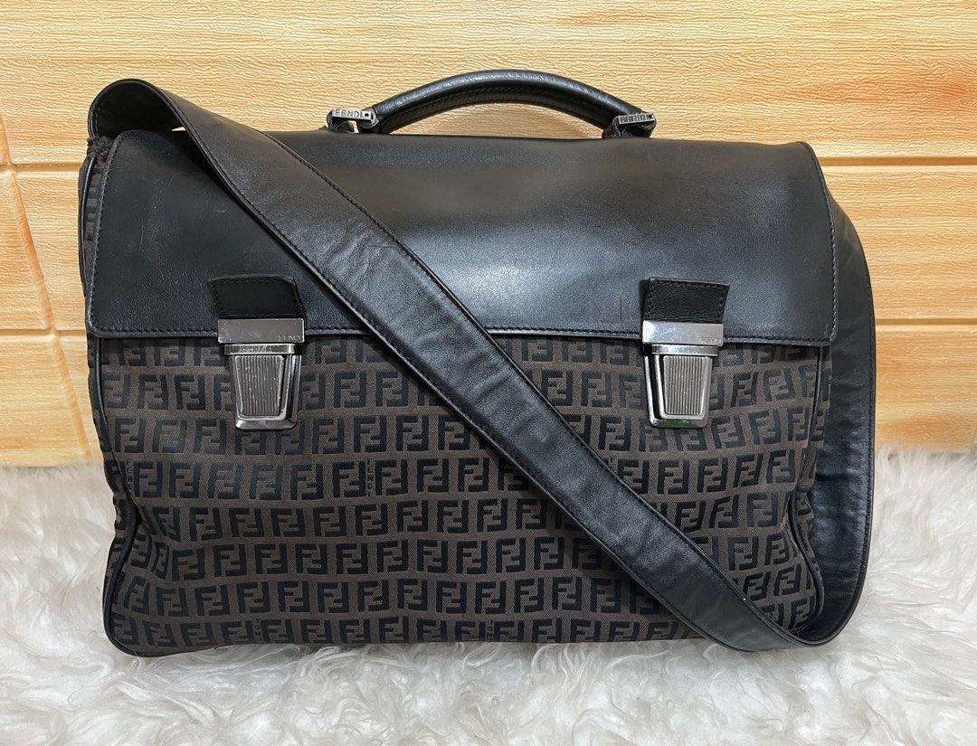 Original Fendi Laptop Bag/Travel Bag, Luxury, Bags & Wallets on Carousell