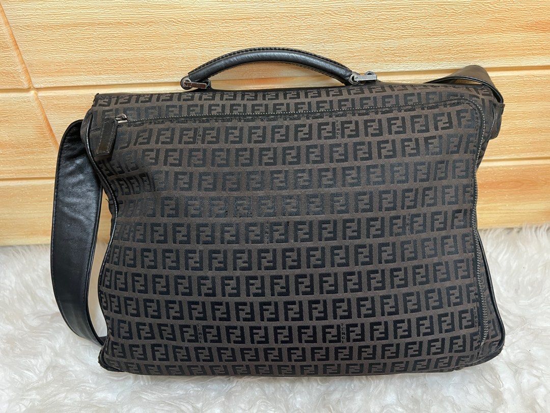 Original Fendi Laptop Bag/Travel Bag, Luxury, Bags & Wallets on Carousell