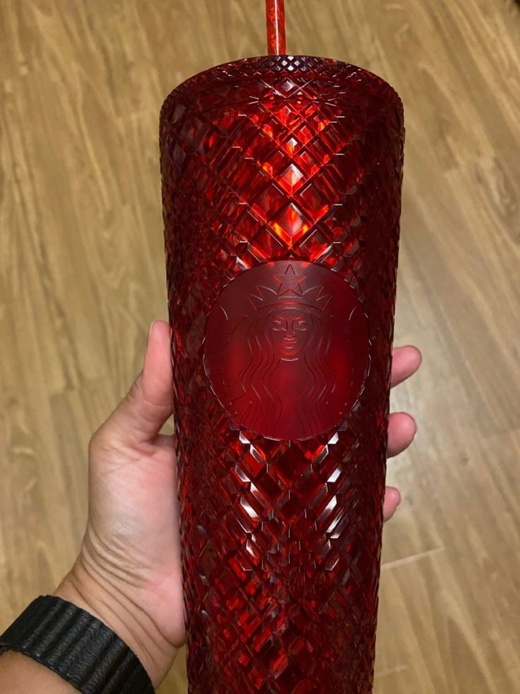 Original Starbucks Cold Tumbler Ruby Red Jewelled Studded Cup ...