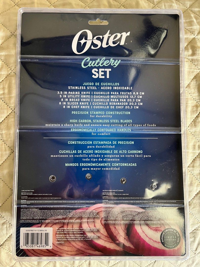 Oster Stainless Steel Cutlery Set 5pcs, Furniture & Home Living ...