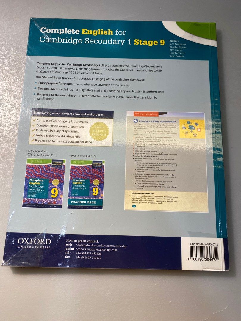 Oxford English Year 9 textbook, Hobbies & Toys, Books & Magazines ...