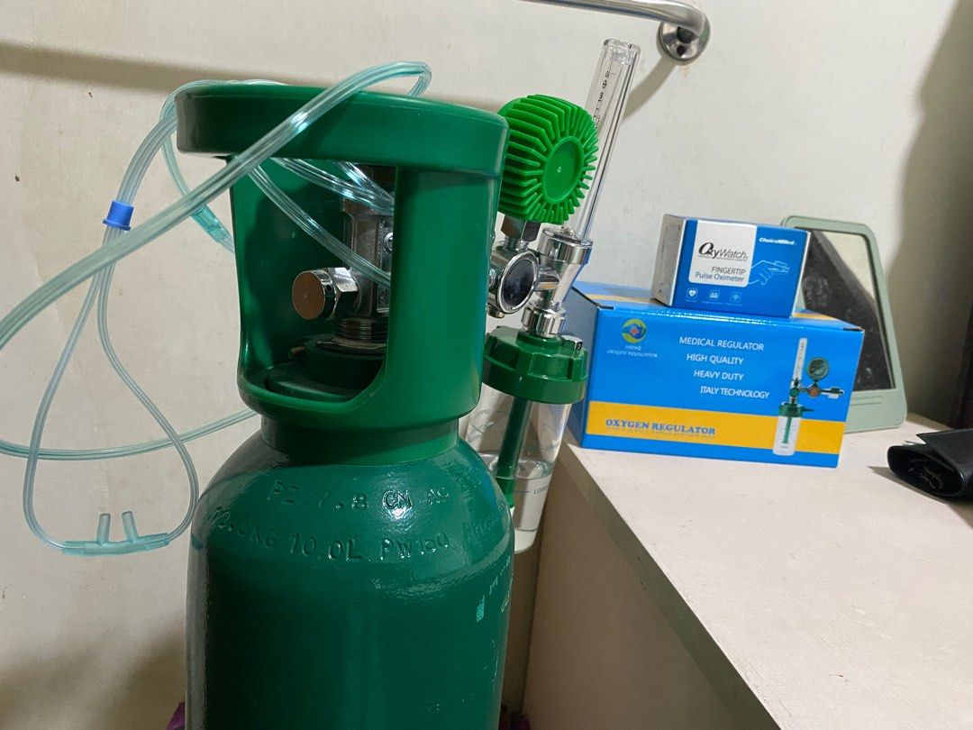 Oxygen Tank Set 13.5 kgs Brand New, Health & Nutrition, Medical ...