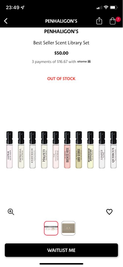 Penhaligon best scent library set, Beauty & Personal Care, Fragrance ...