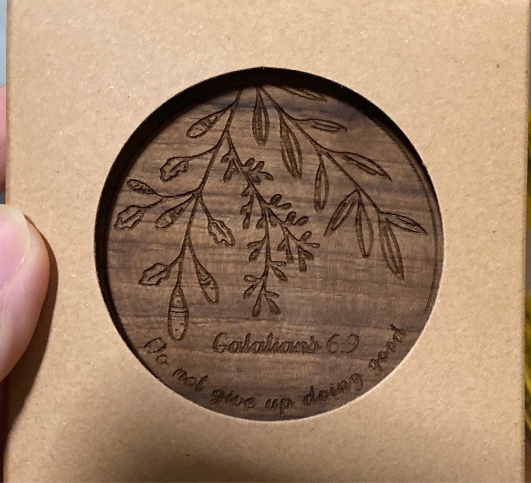 Personalised Bible verse coaster, Furniture & Home Living, Kitchenware ...