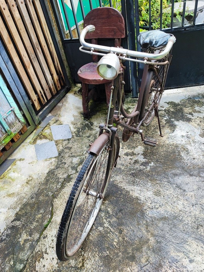 Pit Onthel The Raleigh Antik Kode Tembus, Olah Raga, Sepeda di Carousell