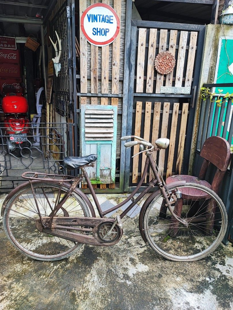 Pit Onthel The Raleigh Antik Kode Tembus, Olah Raga, Sepeda di Carousell