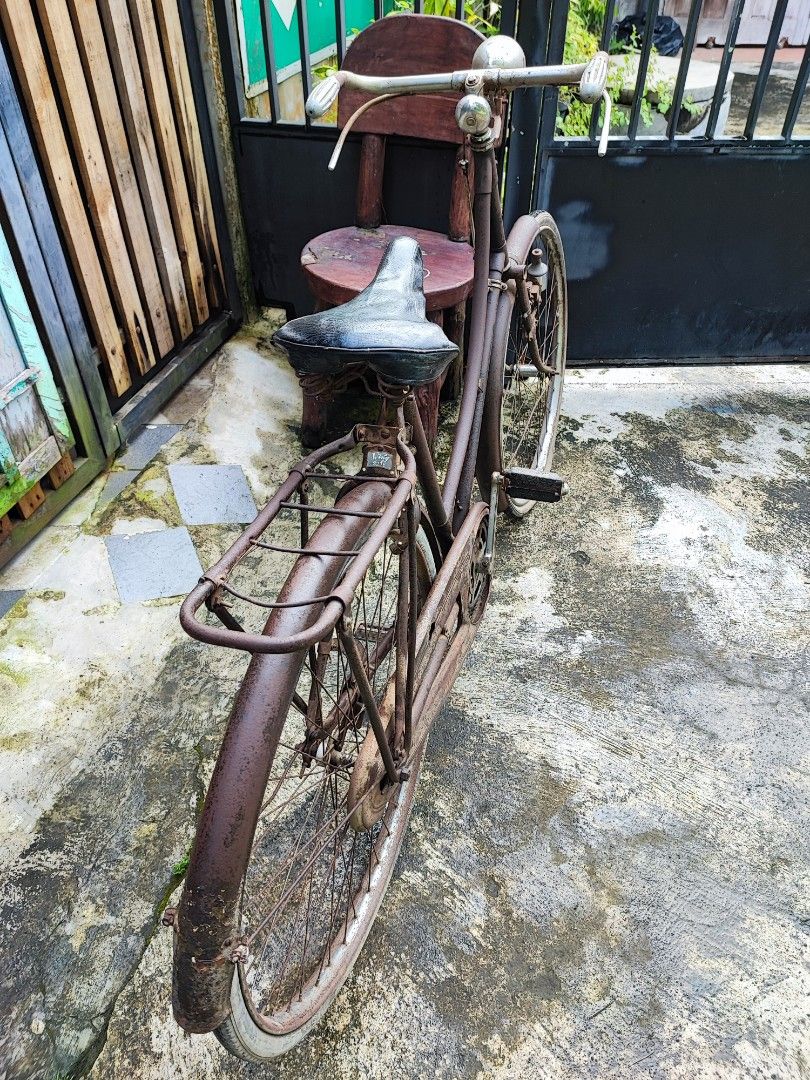 Pit Onthel The Raleigh Antik Kode Tembus, Olah Raga, Sepeda di Carousell