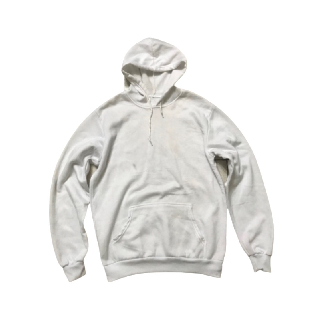 PLAIN WHITE HOODIE JACKET, Men's Fashion, Coats, Jackets and Outerwear ...