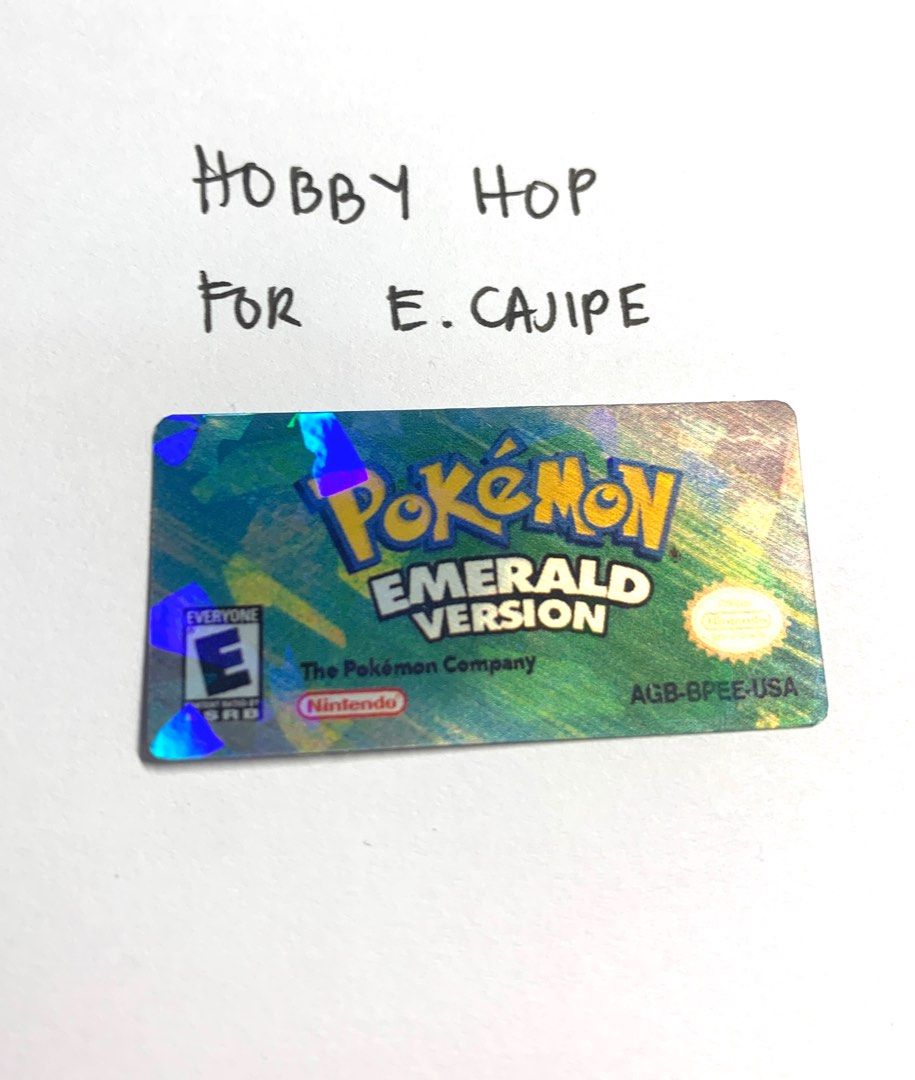 Pokemon Emerald sticker, Video Gaming, Video Games, Nintendo on Carousell