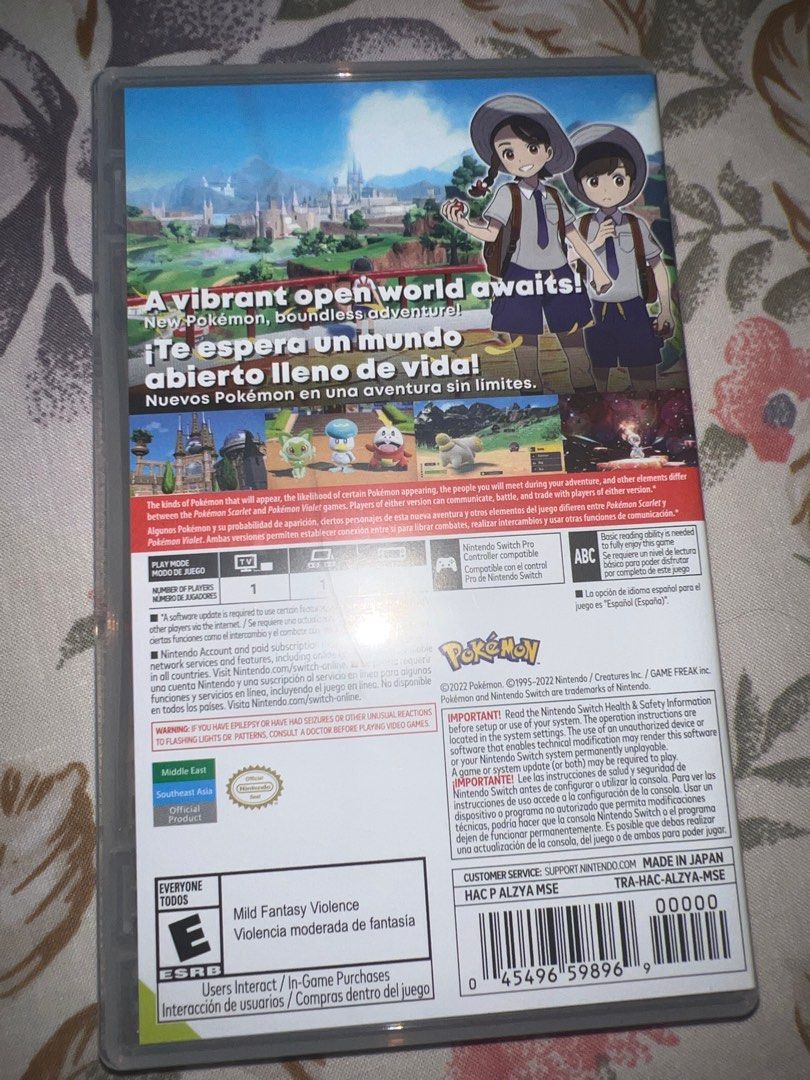 Pokemon Violet for Nintendo Switch, Video Gaming, Video Games, Nintendo ...