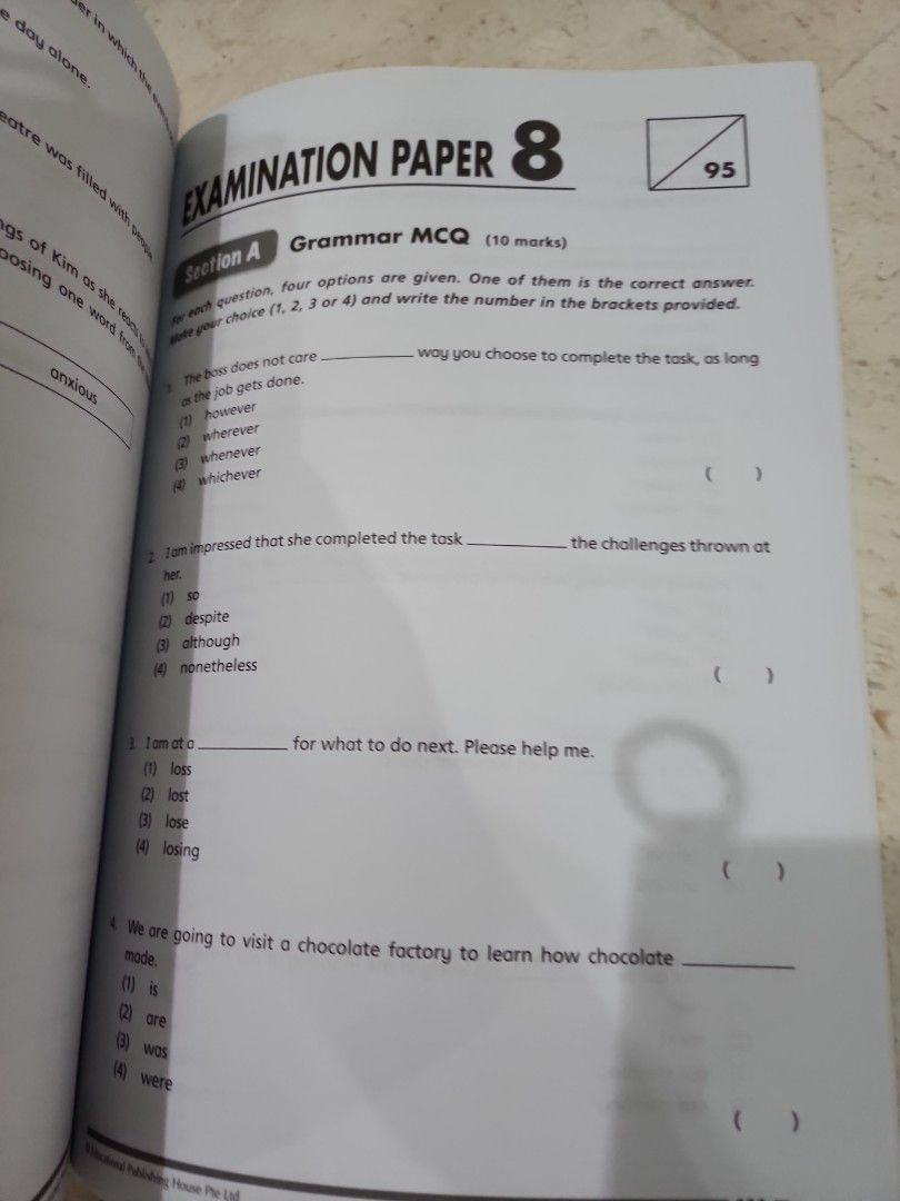 Pri 5 English Exam papers, Hobbies & Toys, Books & Magazines ...