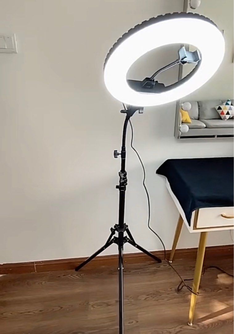 Professional LED beauty ring light, Furniture & Home Living, Lighting ...