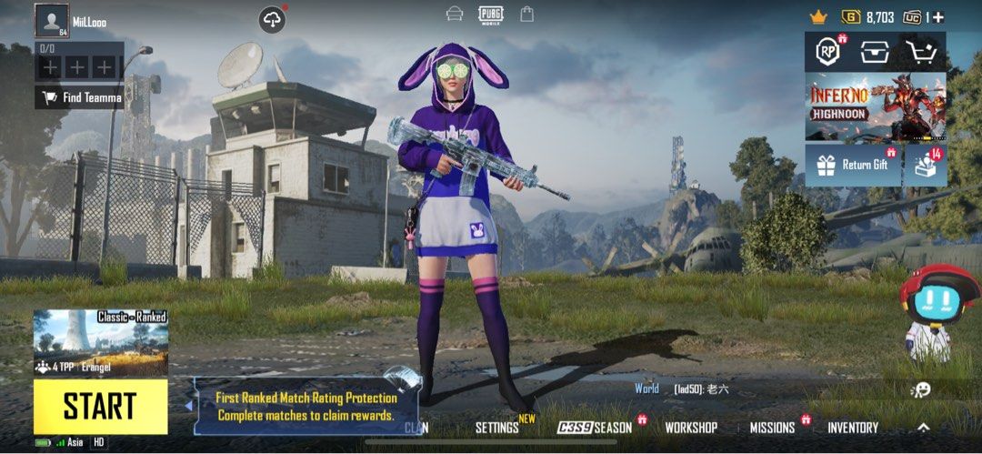 Pubg account m4 glacier lvl 5, Video Gaming, Gaming Accessories, Game ...