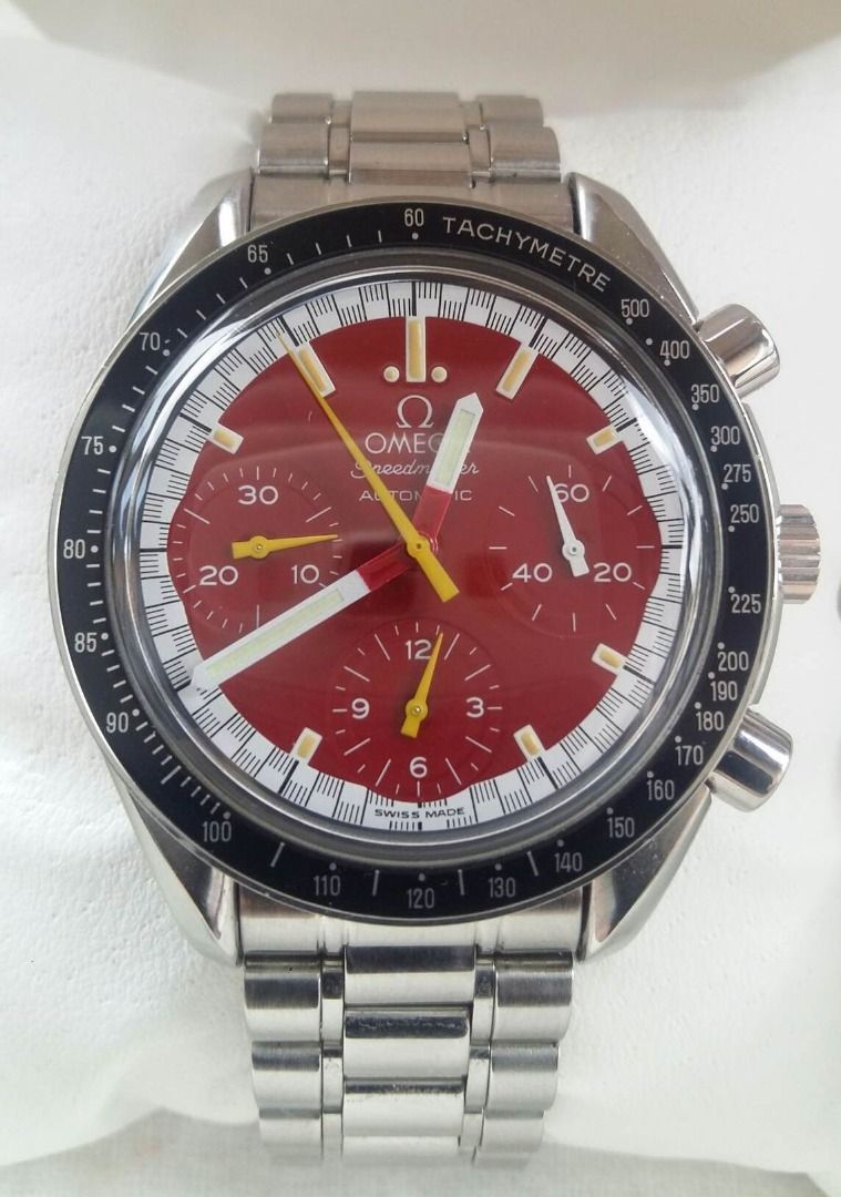 Rare 1995 (1st Gen) Omega Speedmaster Reduced Michael Schumacher ...