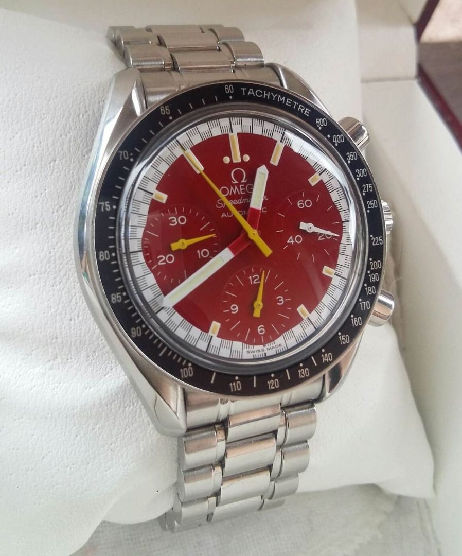 Rare 1995 (1st Gen) Omega Speedmaster Reduced Michael Schumacher ...