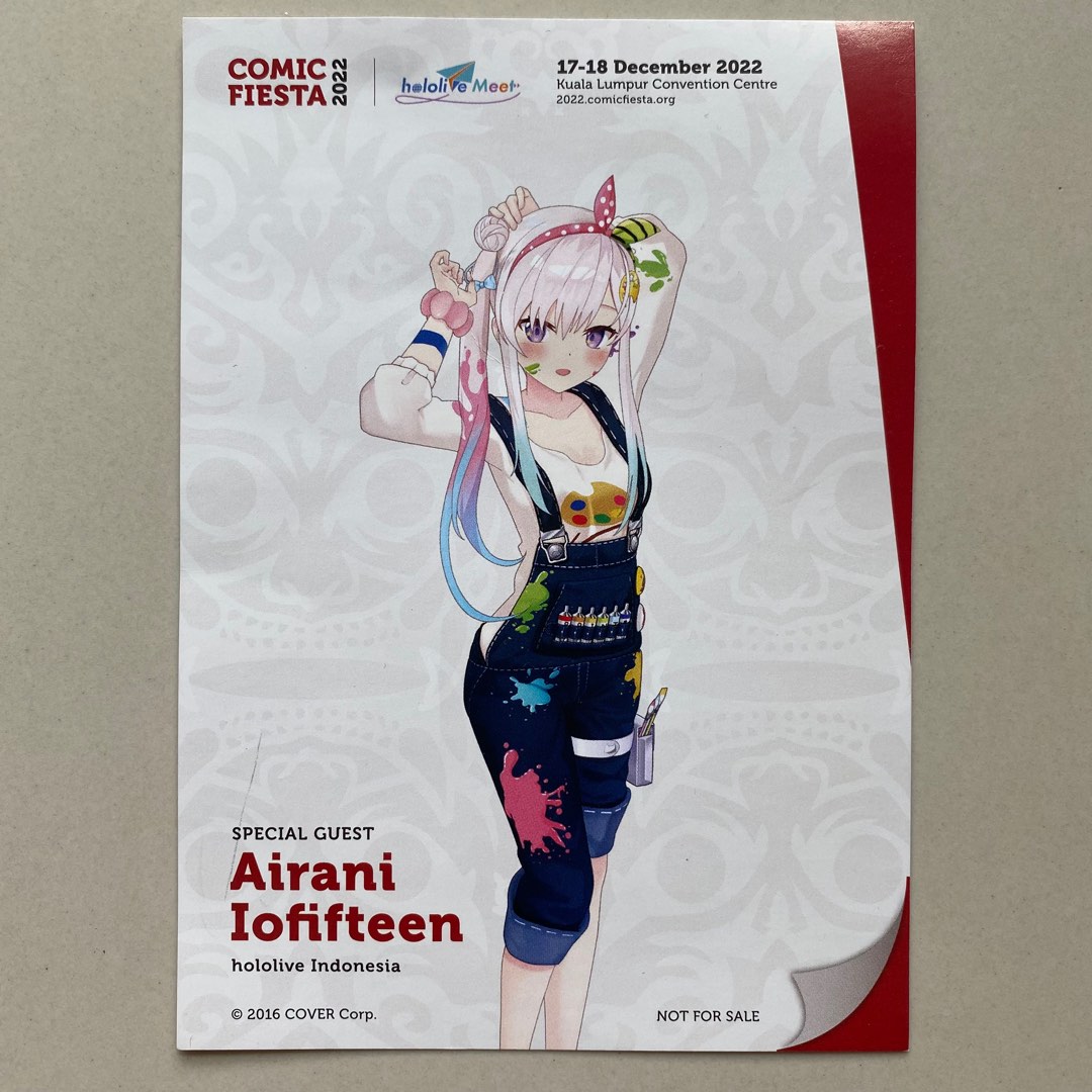 [Readystock] Hololive Indonesian Comic Fiesta Meet and Greet Postcard ...