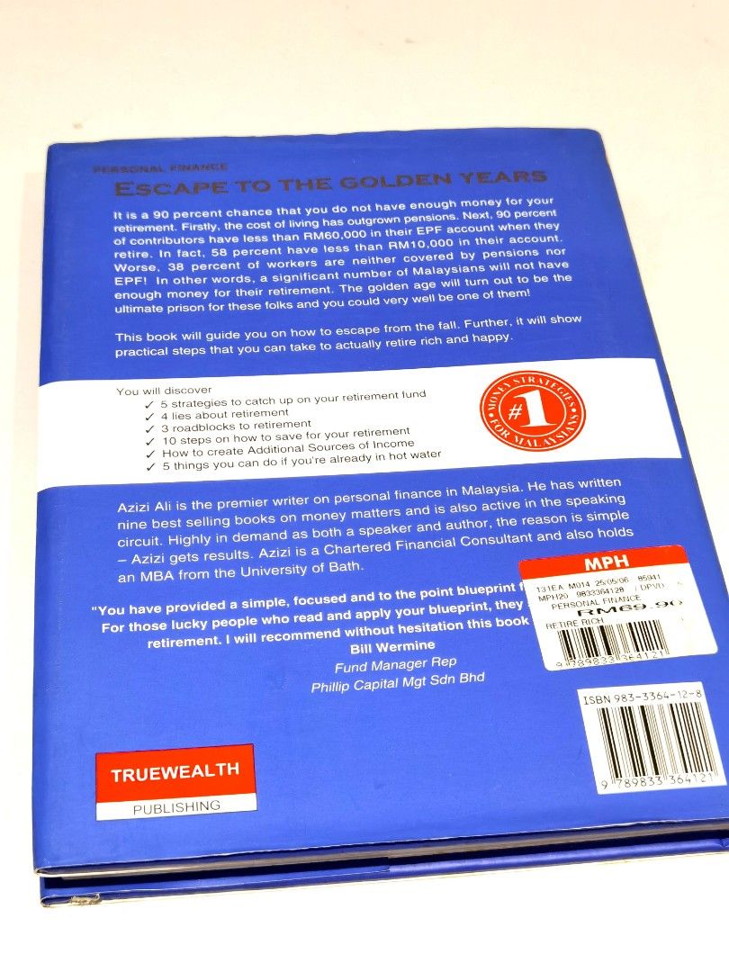 Retire Rich Hardcover Book By Azizi Ali, Hobbies & Toys, Books ...