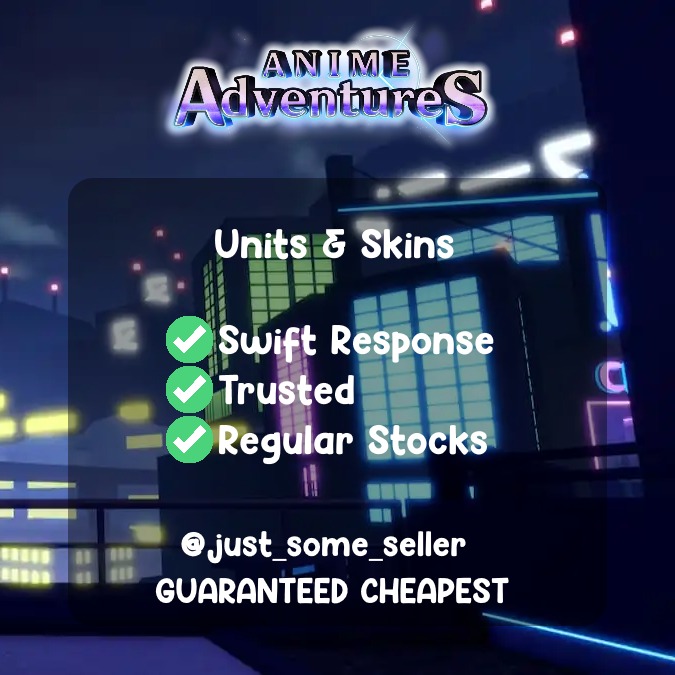 [CHEAPEST] ROBLOX Anime Adventures Units + Skins , Video Gaming, Gaming ...