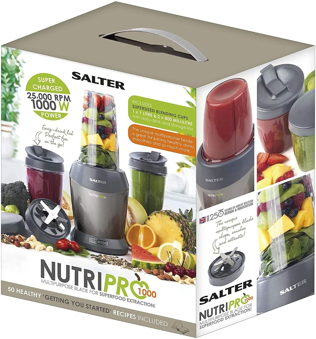 "Salter EK2002SILVER Nutri Pro Super Charged Multi-Purpose Nutrient ...