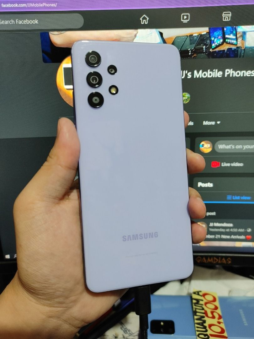 Samsung Galaxy A32 Awesome Violet 4gb Ram 64gb Rom Single Sim Mobile