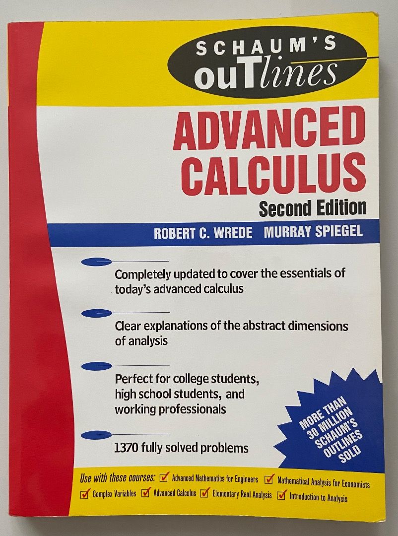 Schaum's Outlines: Advanced Calculus (2nd Edition), Hobbies & Toys, Books & Magazines ...