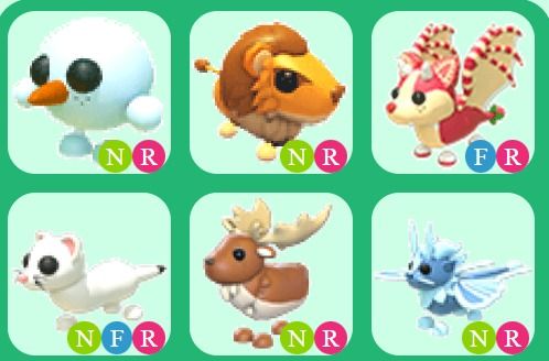 Selling Adopt Me Pets Christmas 2022, Video Gaming, Gaming Accessories ...