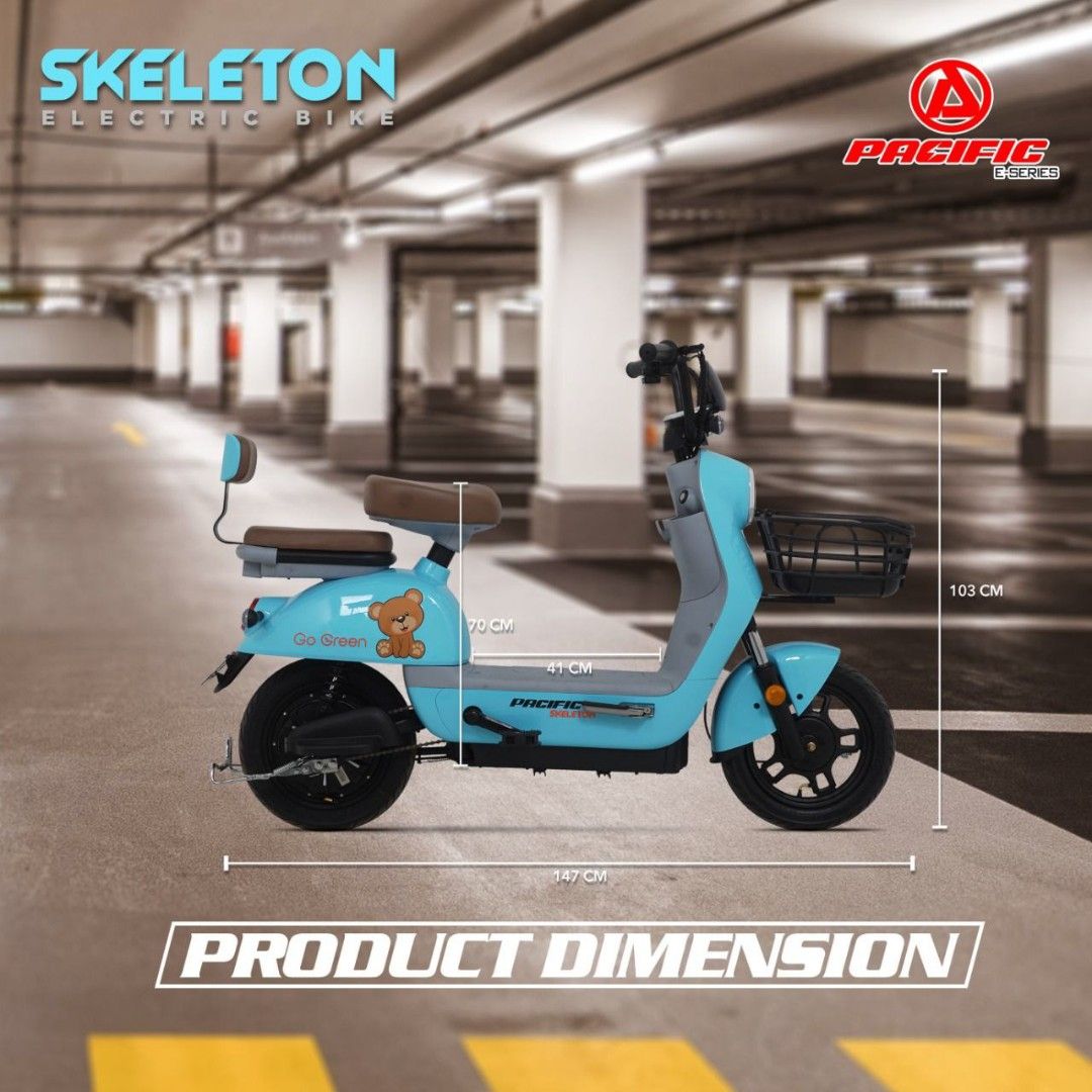 SEPEDA LISTRIK PACIFIC SKELETON, Olah Raga, Sepeda di Carousell