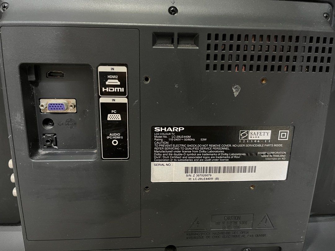 SHARP 29 inches TV, TV & Home Appliances, TV & Entertainment, TV on ...