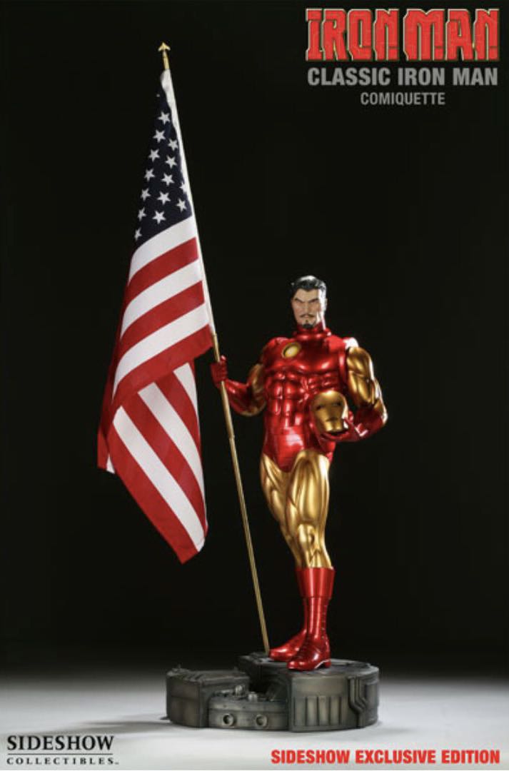 Sideshow OG Classic Iron Man Comiquette Exclusive Statue, Hobbies ...