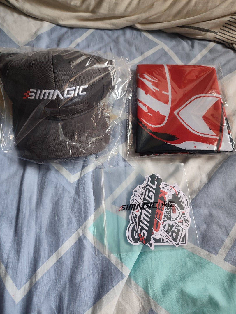Simagic simracing cap, flag and stickers, Hobbies & Toys, Toys & Games ...