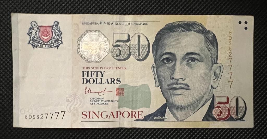Singapore $50 note (nice number), Hobbies & Toys, Memorabilia ...