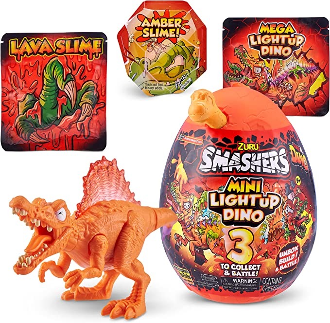 Smashers Combo Pack Mini Light-Up Dino Spinosaurus by ZURU with Lava ...