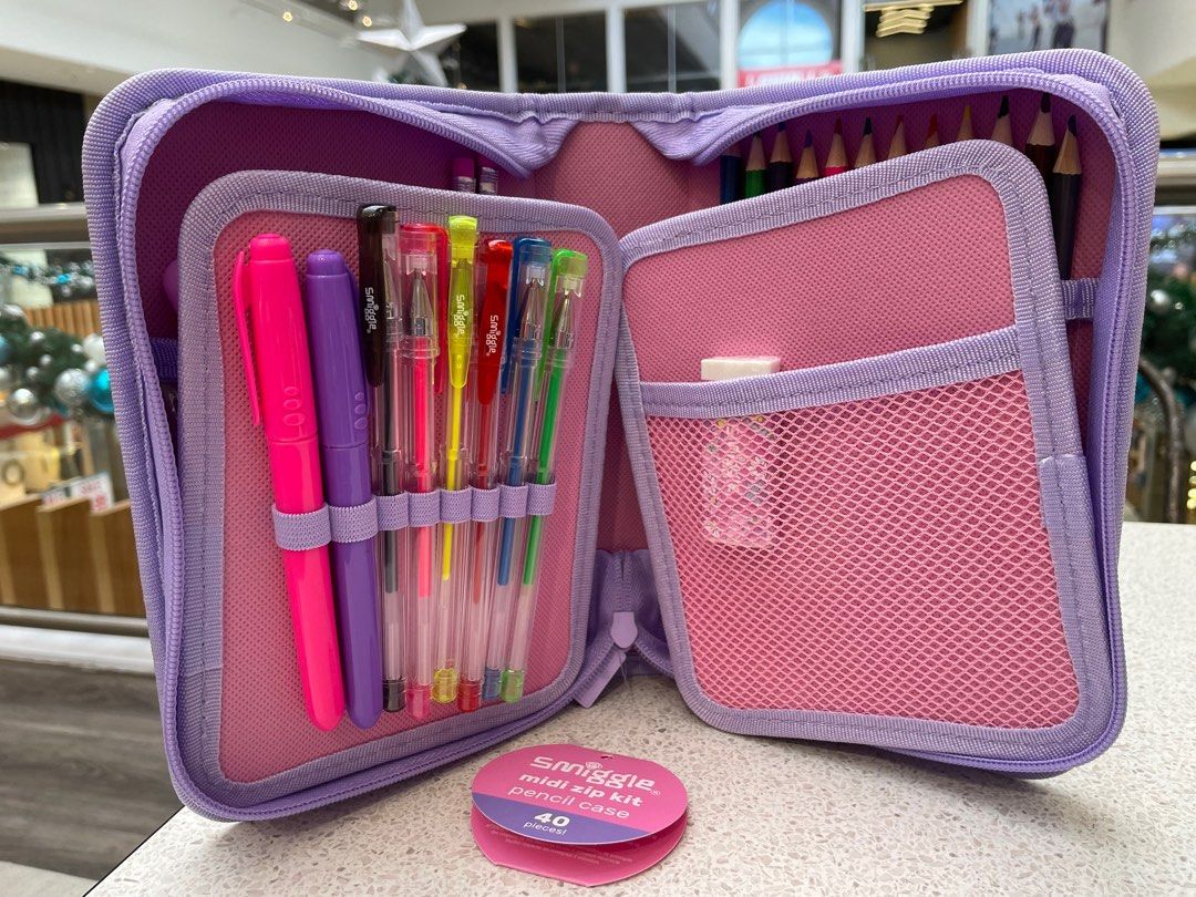 Smiggle Midi Zip Kit Pencil Case, Hobbies & Toys, Stationary & Craft ...