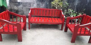 Wood sala set For Sale | Carousell Philippines