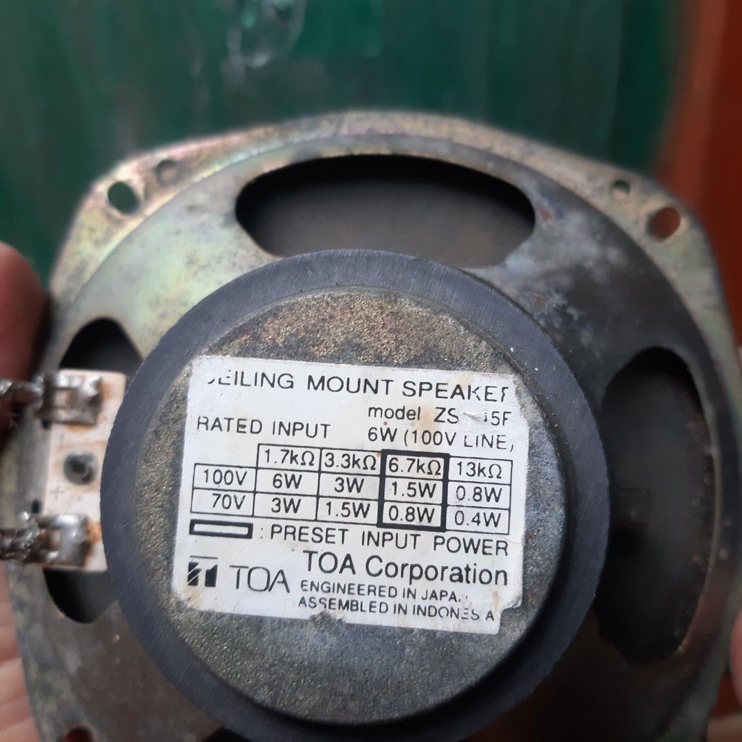 Speaker Merk TOA Original, Elektronik, Audio di Carousell