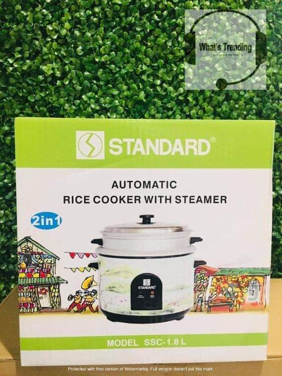 Standard 1.8L Automatic Rice Cooker With Steamer SSC-1.8L, TV & Home ...