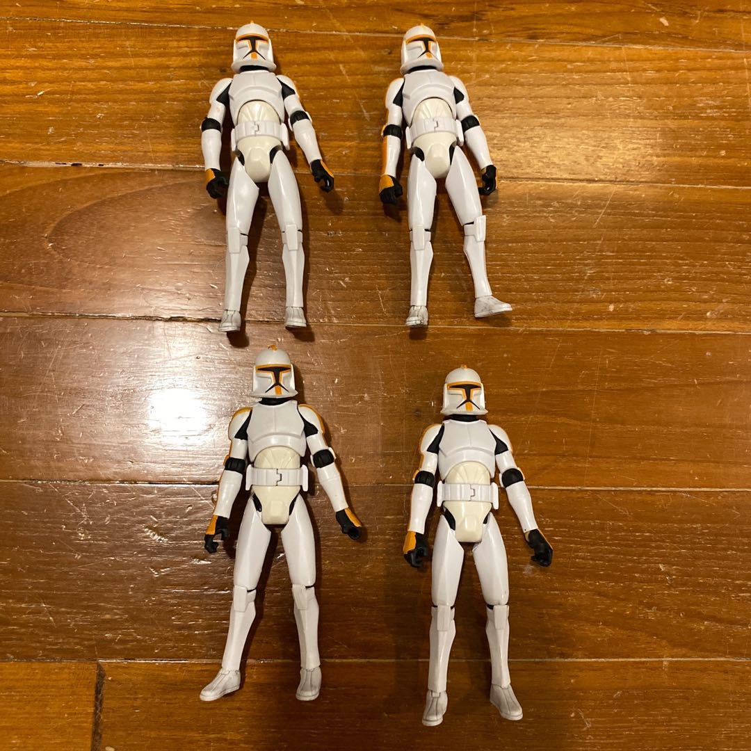 Star Wars 3.75 Action Figures Clone Trooper Jedi Sith Rex Gree Fox ...