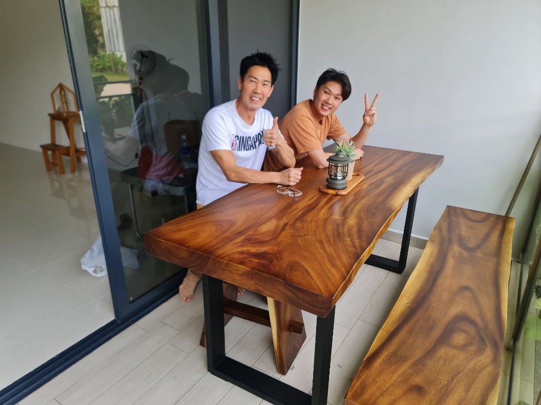 Suar wood table, Furniture & Home Living, Furniture, Tables & Sets on ...