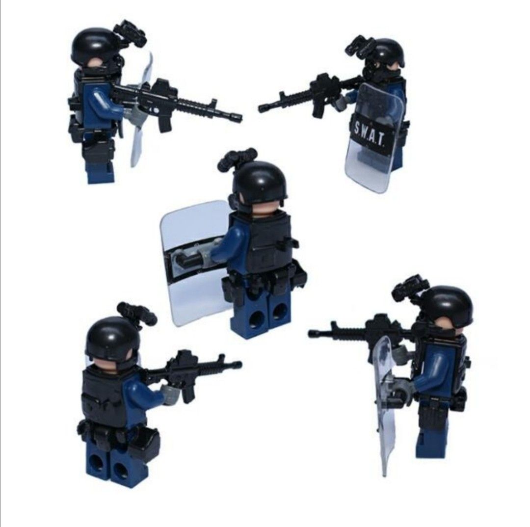 SWAT Minifigures, Hobbies & Toys, Toys & Games on Carousell