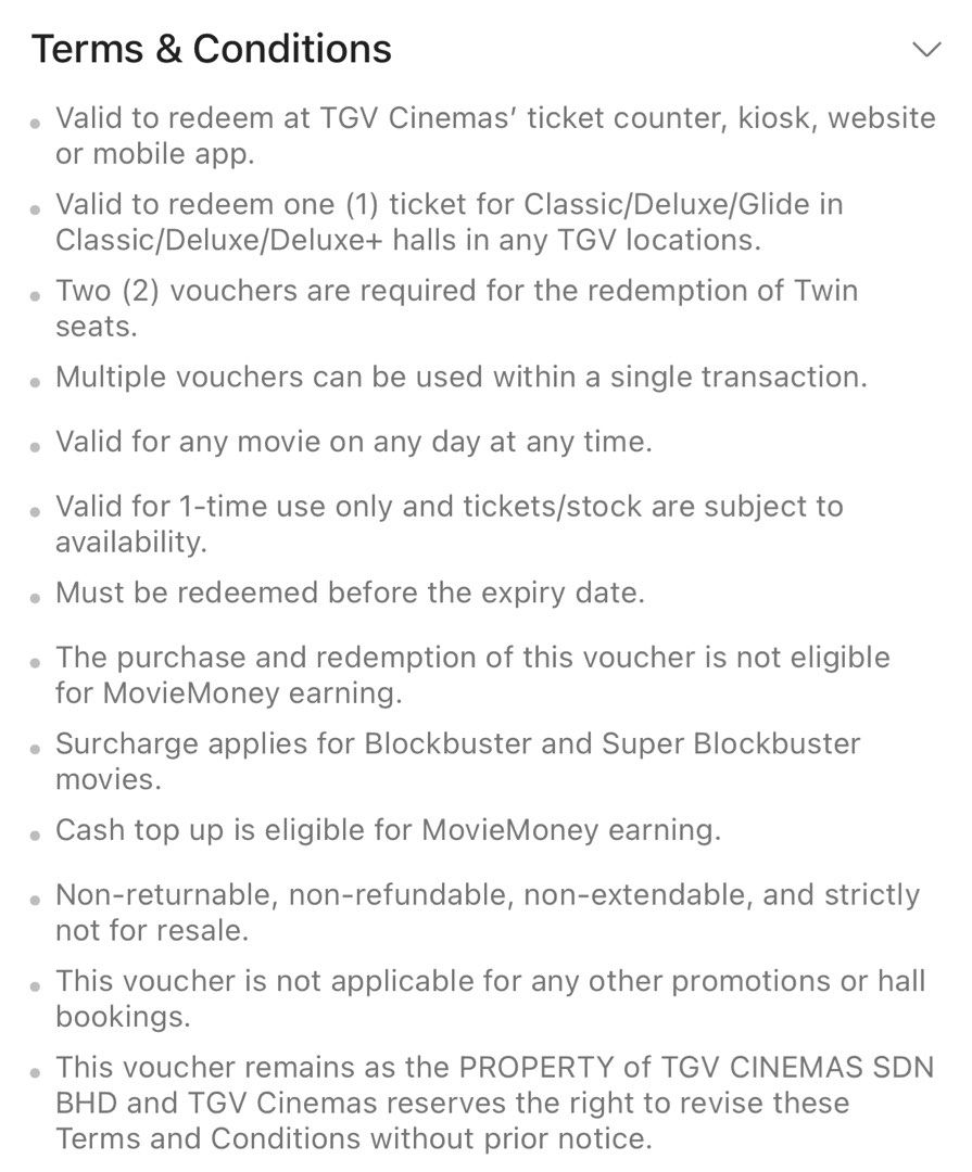 TGV Movie Ticket eVoucher, Tickets & Vouchers, Vouchers on Carousell