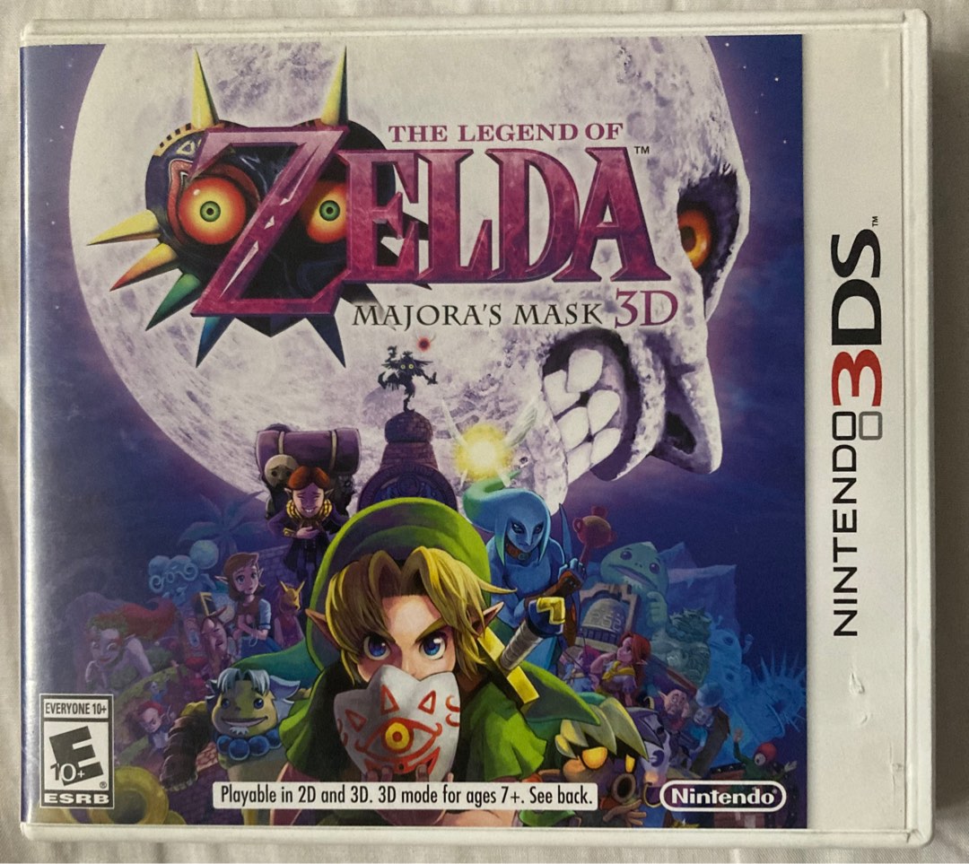 The Legend of Zelda Majora's Mask 3D 3ds game, Video Gaming, Video Games, Nintendo on Carousell