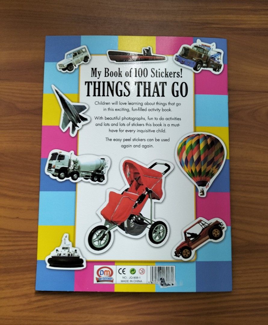 THINGS THAT GO STICKER BOOK (new), Hobbies & Toys, Books & Magazines ...