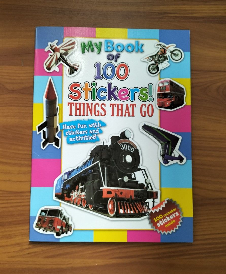 THINGS THAT GO STICKER BOOK (new), Hobbies & Toys, Books & Magazines ...