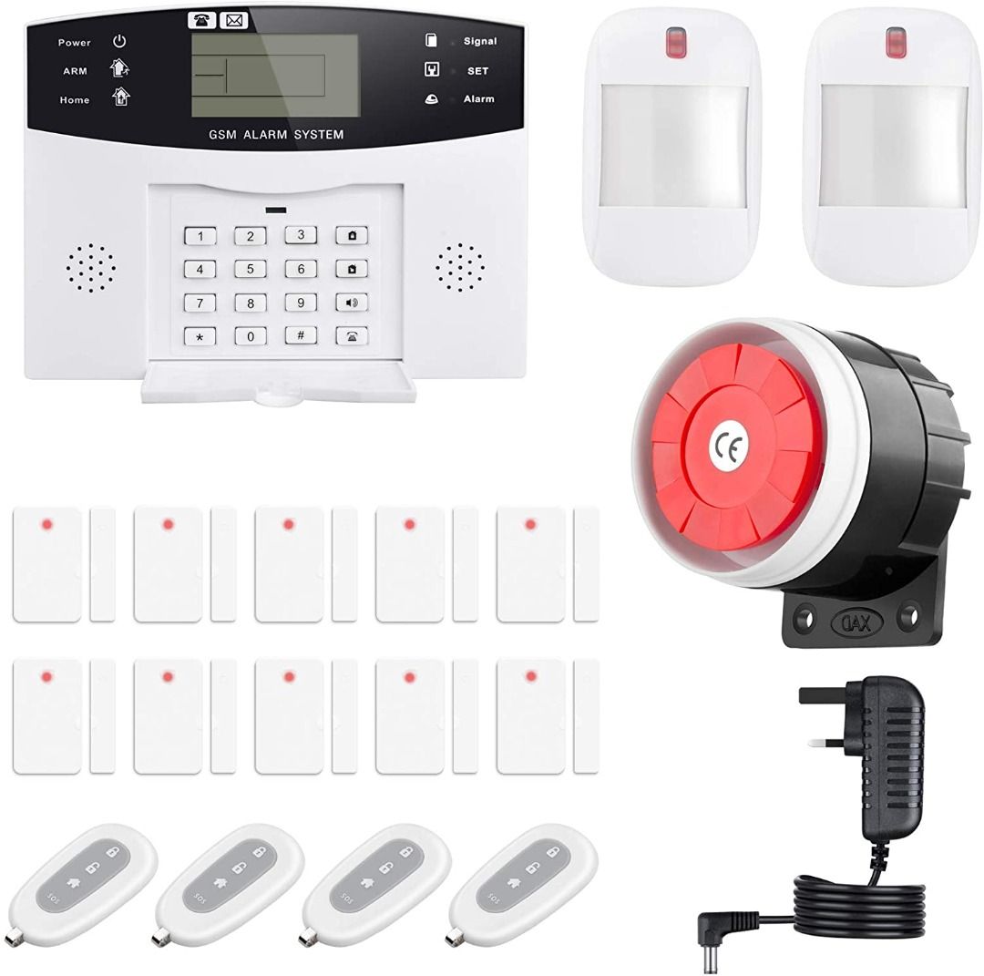 "THUSTAND Security System, Wireless GSM Alarm System kit, Remote ...