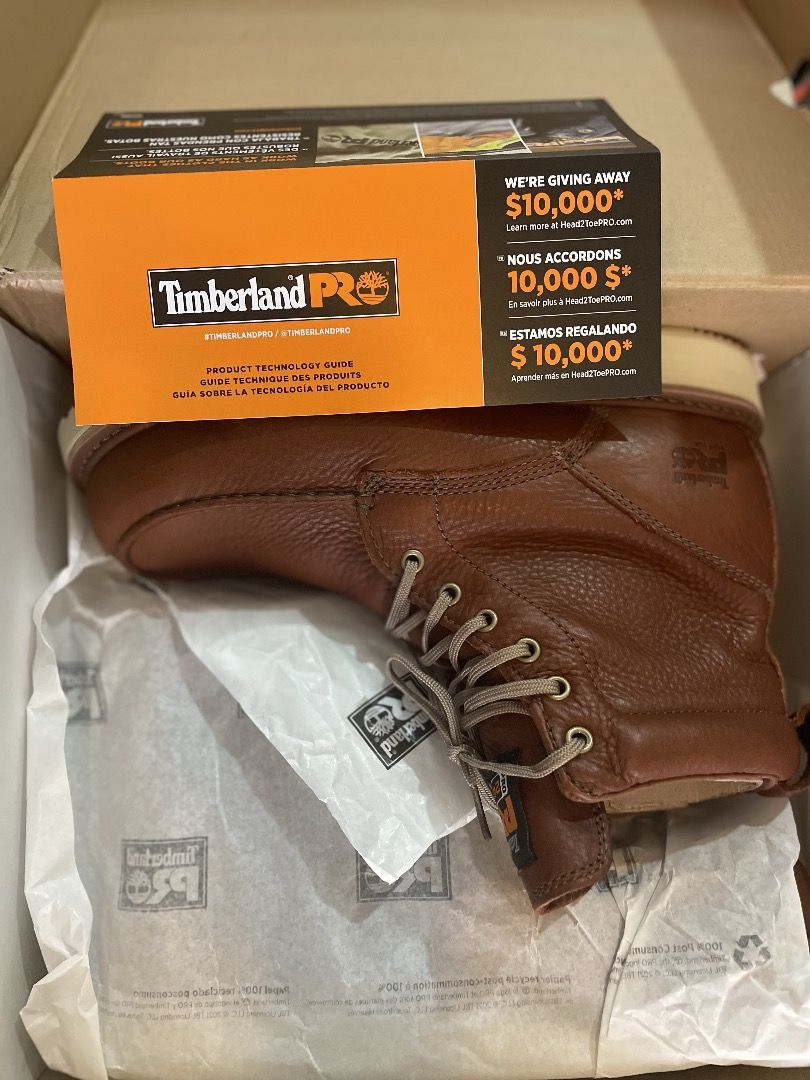 Timberland PRO Men's Wedge Sole 6" Boot Moc Toe, Men's Fashion ...