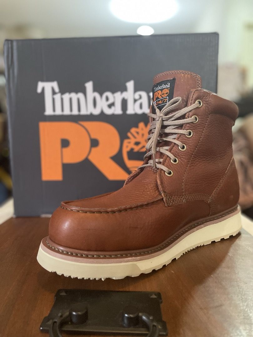 Timberland PRO Men's Wedge Sole 6" Boot Moc Toe, Men's Fashion ...
